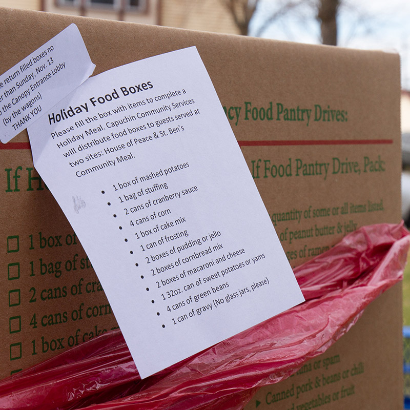 Holiday Food Box Drive - Capuchin Community Services